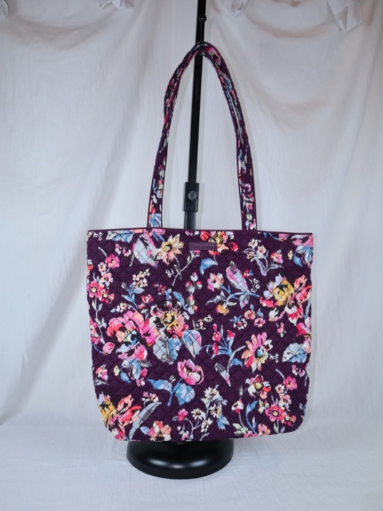 Vera Bradley | Bags | Vera Bradley Iconic Purple Floral Tote Bag | Poshmark